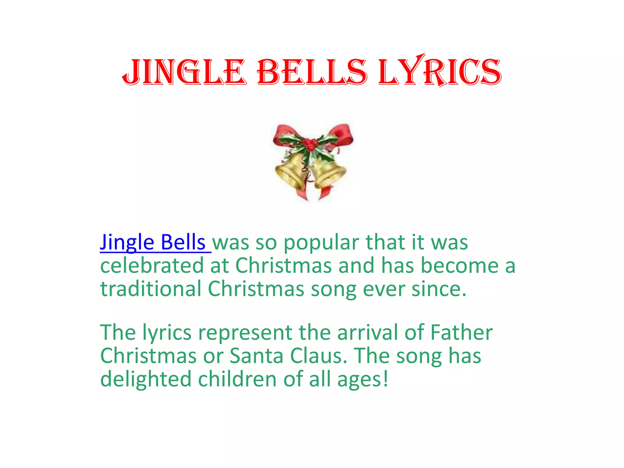 Jingle bells lyrics | PPTX