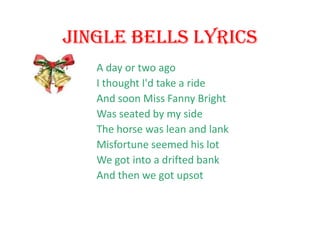 Jingle bells lyrics | PPTX