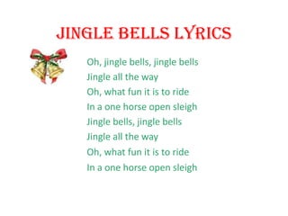 Jingle bells lyrics | PPTX