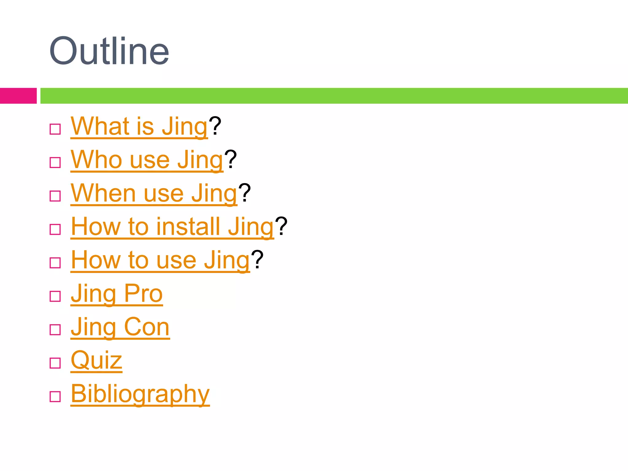 Jing screen capture | PPT | Free Download