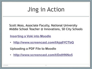 Jing and Voicethread in K12 Education | PPTX