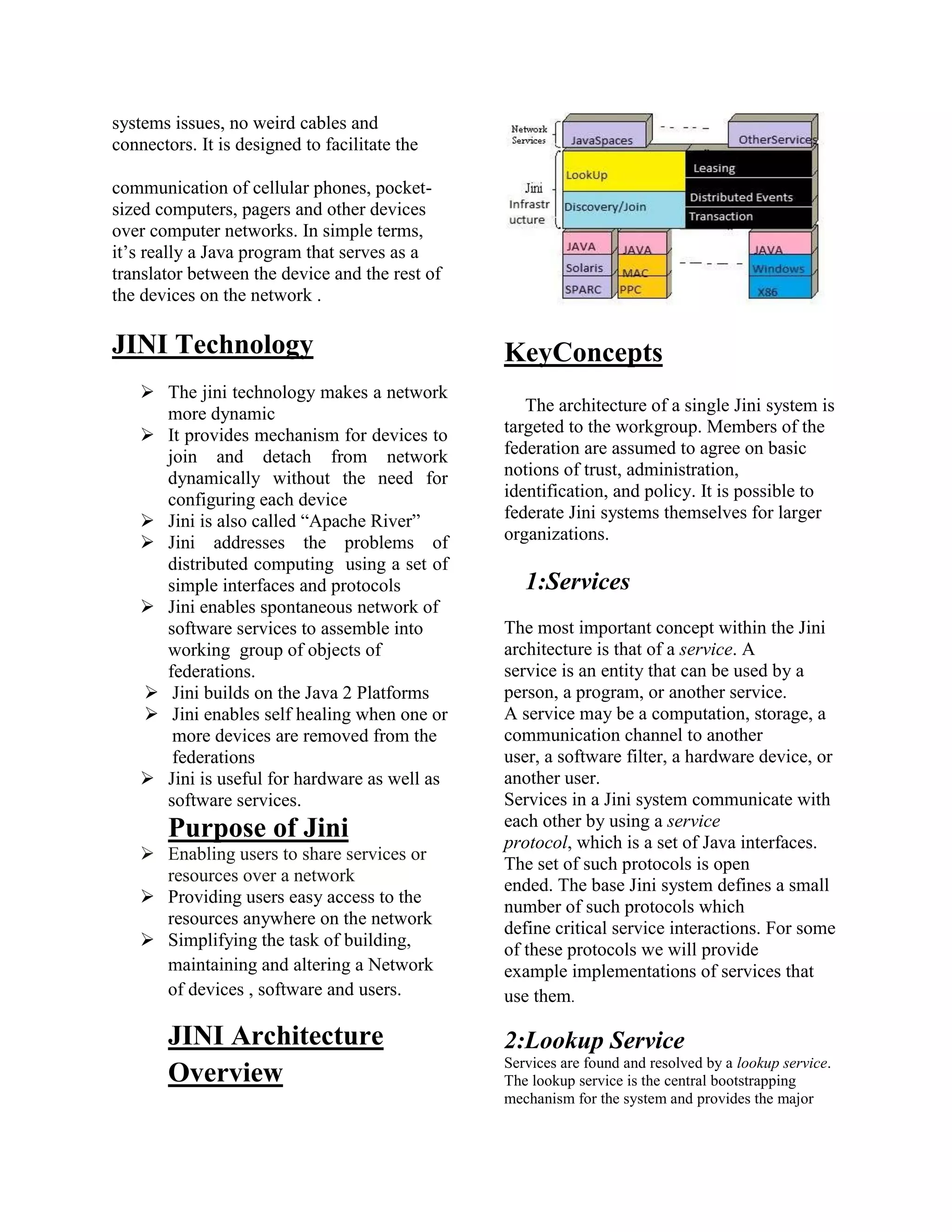 Jini network technology | DOCX