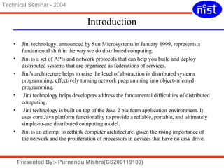 Jini new technology for a networked world | PPT | Internet | Computing