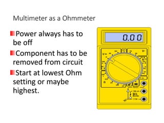 Digital & Analog Mulitmeters | PPTX