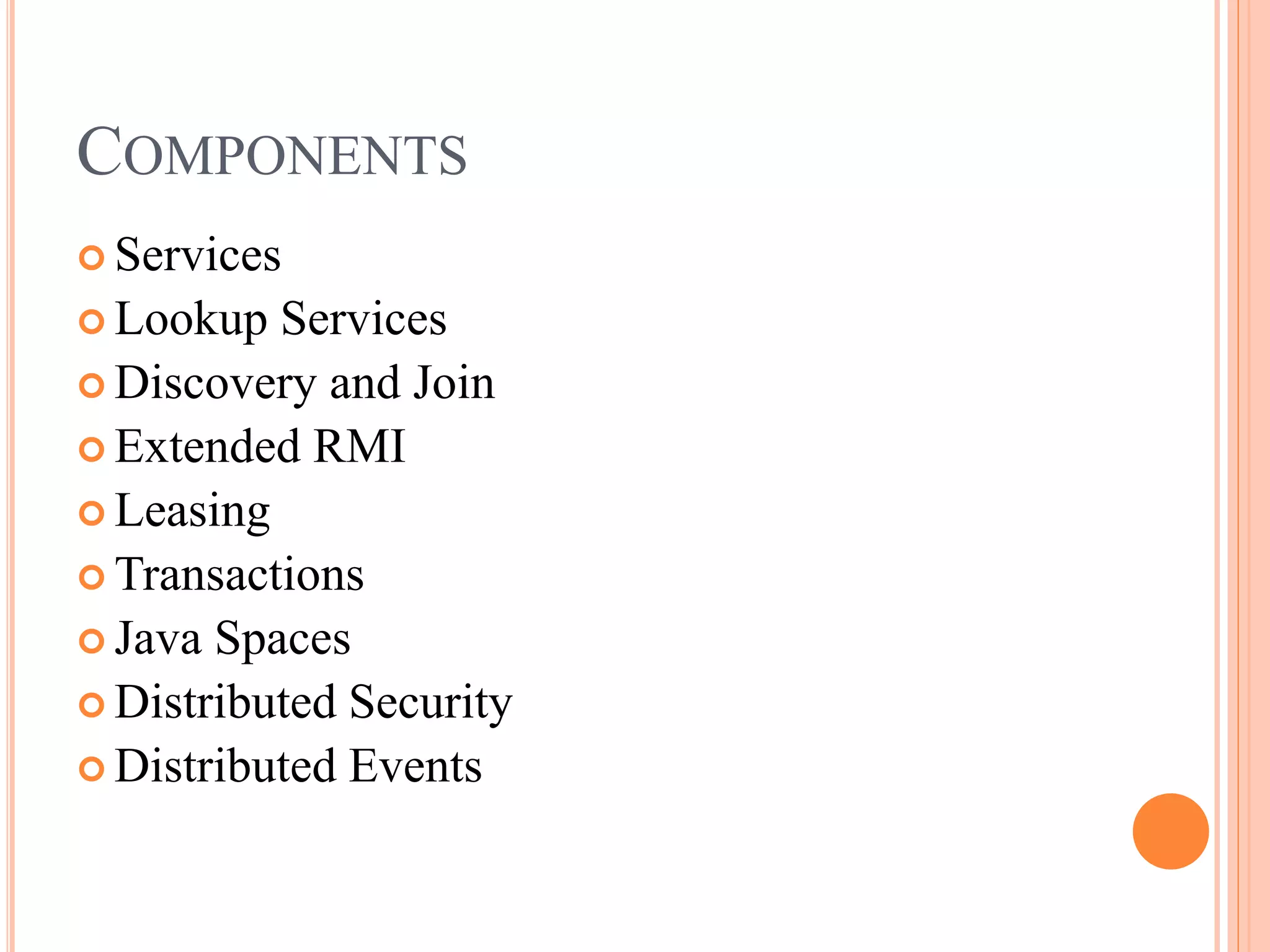Jini technology ppt | PPTX