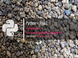 Python Templating Engine - Intro to Jinja | PDF