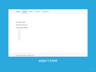 Python Templating Engine - Intro to Jinja | PDF | Programming Languages | Computing