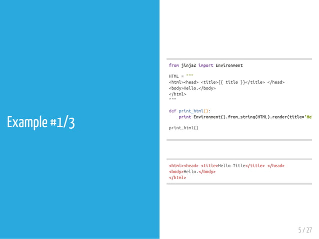 Python Templating Engine - Intro to Jinja | PDF | Programming Languages ...