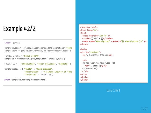 Python Templating Engine - Intro to Jinja | PDF | Programming Languages ...