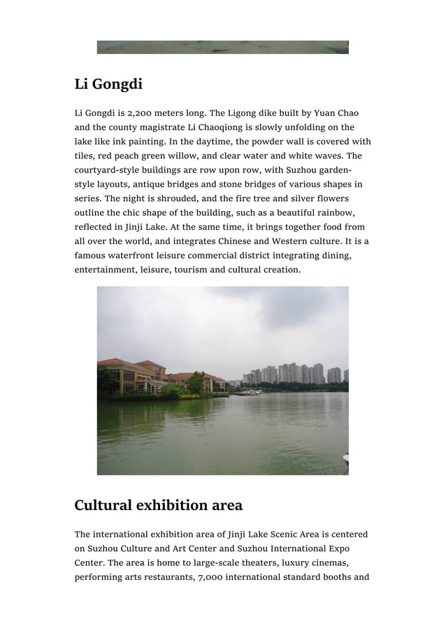 Jinji lake scenic area | PDF | Asia Travel | Travel Locations