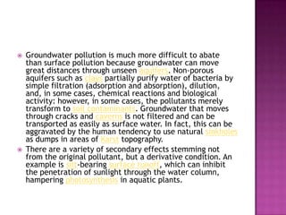hydrosphere and water pollution | PPTX
