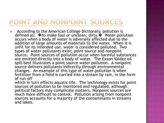 hydrosphere and water pollution | PPTX