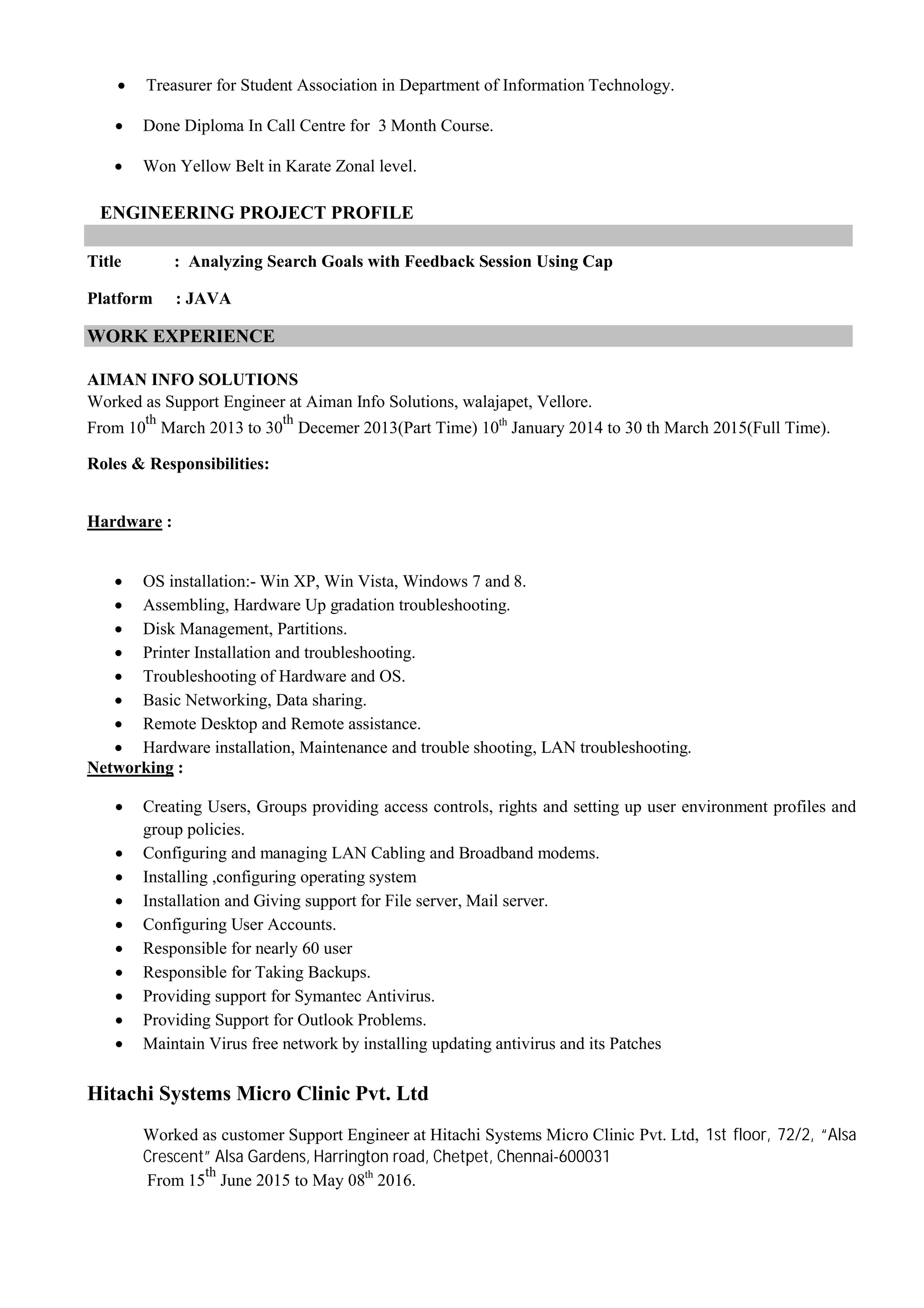 Jinnah resume | PDF