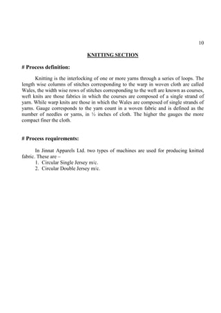 Industrial Attachment of Jinnat apparels ltd | PDF