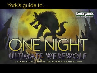 One Night Werewolf Guide | PDF