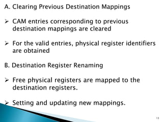 Efficient register renaming and recovery for high-performance ...