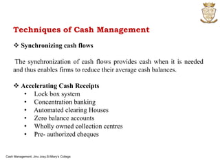 B.Com-Cash Management | PPTX