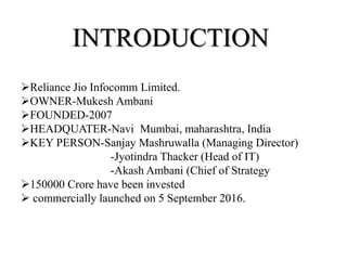 Jio | PPTX | Internet | Computing