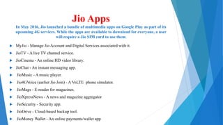 Jio | PPTX | Smartphones | Consumer Electronics