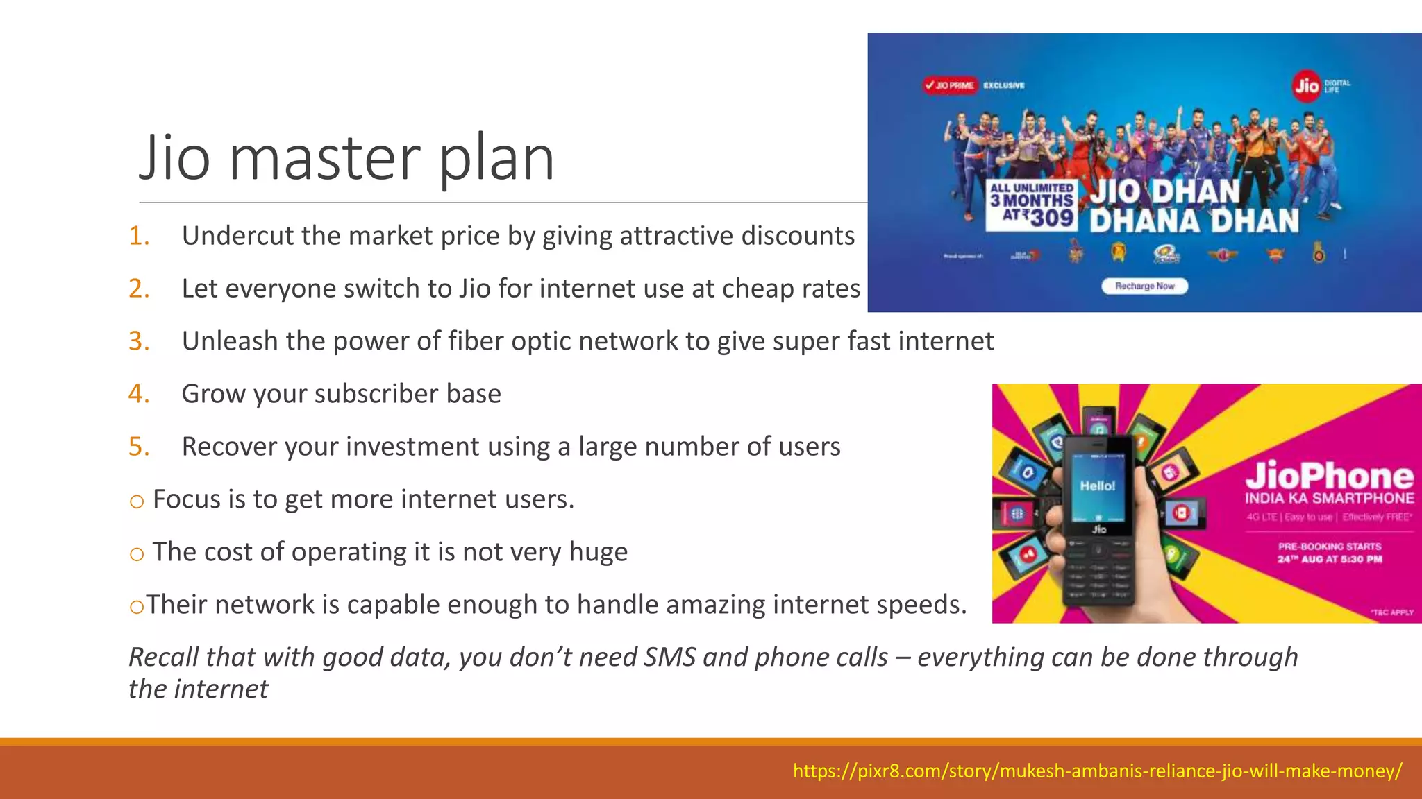 Jio: Marketing startegy and SWOT analysis | PPTX