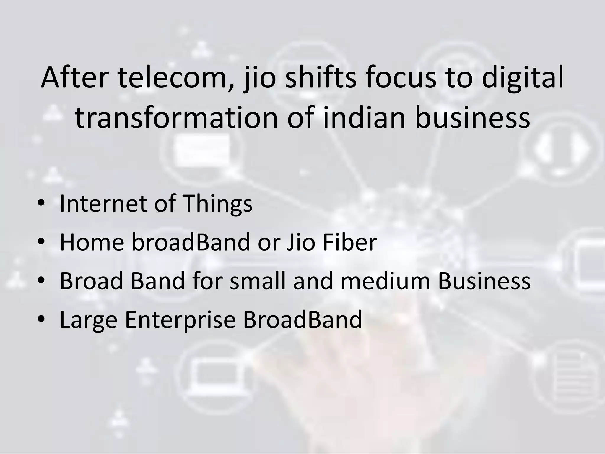 Jio introduced | PPTX