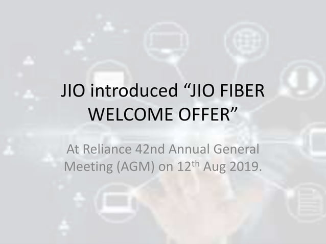 Jio introduced | PPTX