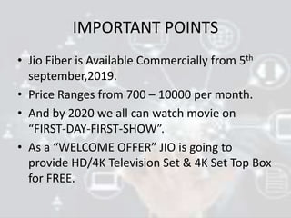 Jio introduced | PPTX