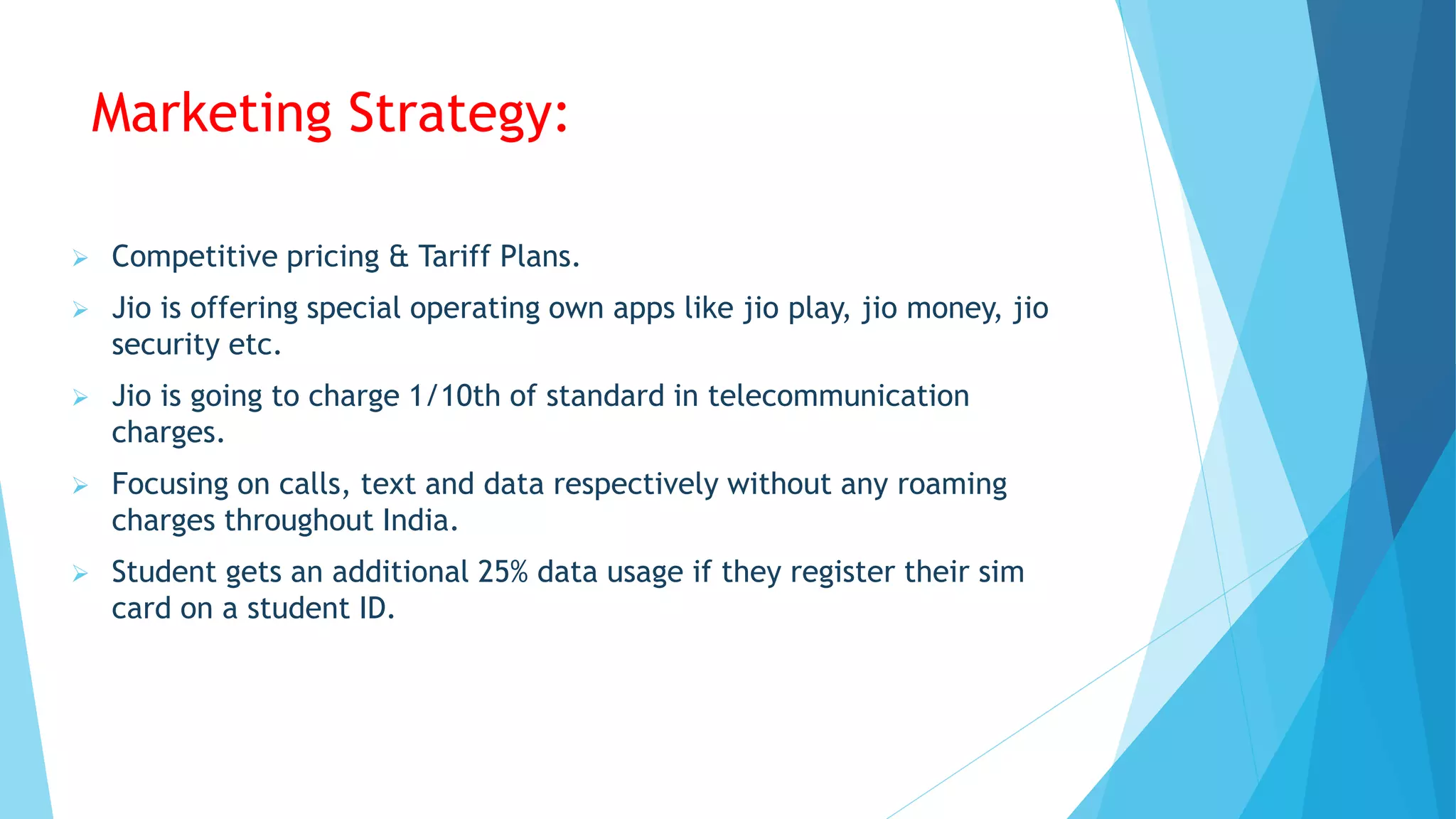 Jio marketing strategy | PPTX