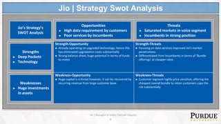 Reliance Jio- Disrupted Indian Telecom | PPTX