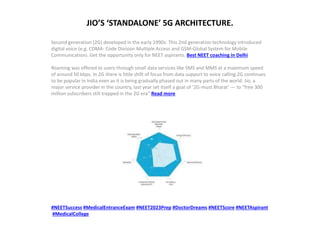 5G ARCHITECTURE | PPTX