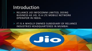 Jio telecom | PPT