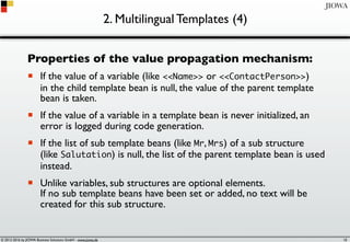 Automatic Value Propagation in Code Generator Templates | PPT