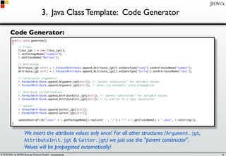 Automatic Value Propagation in Code Generator Templates | PPT