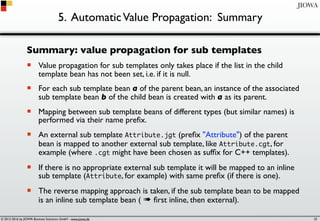 Automatic Value Propagation in Code Generator Templates | PPT