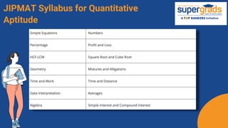 Jipmat syllabus | PDF
