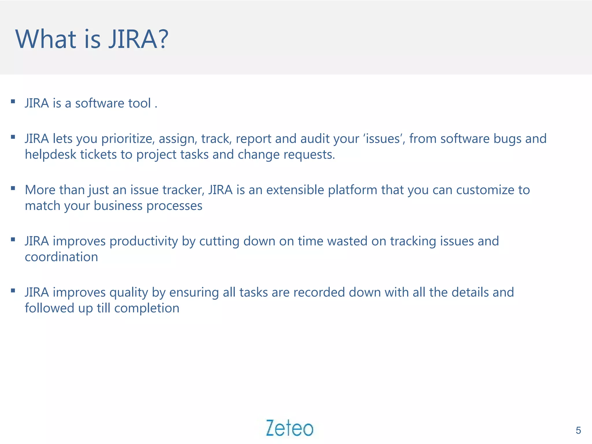 Using JIRA Software for Issue Tracking | PPT