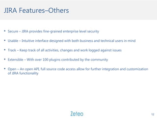 Using JIRA Software for Issue Tracking | PPT | Computer Software and Applications | Computing
