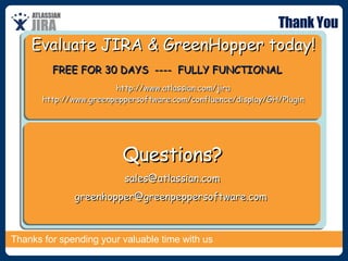 Using JIRA & Greenhopper for Agile Development | PPT