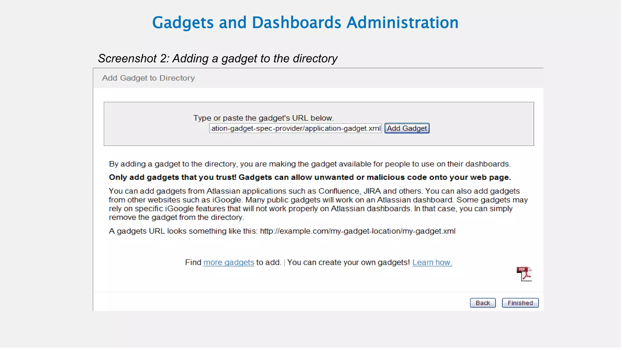 Jira dashboards gadgets | PPTX