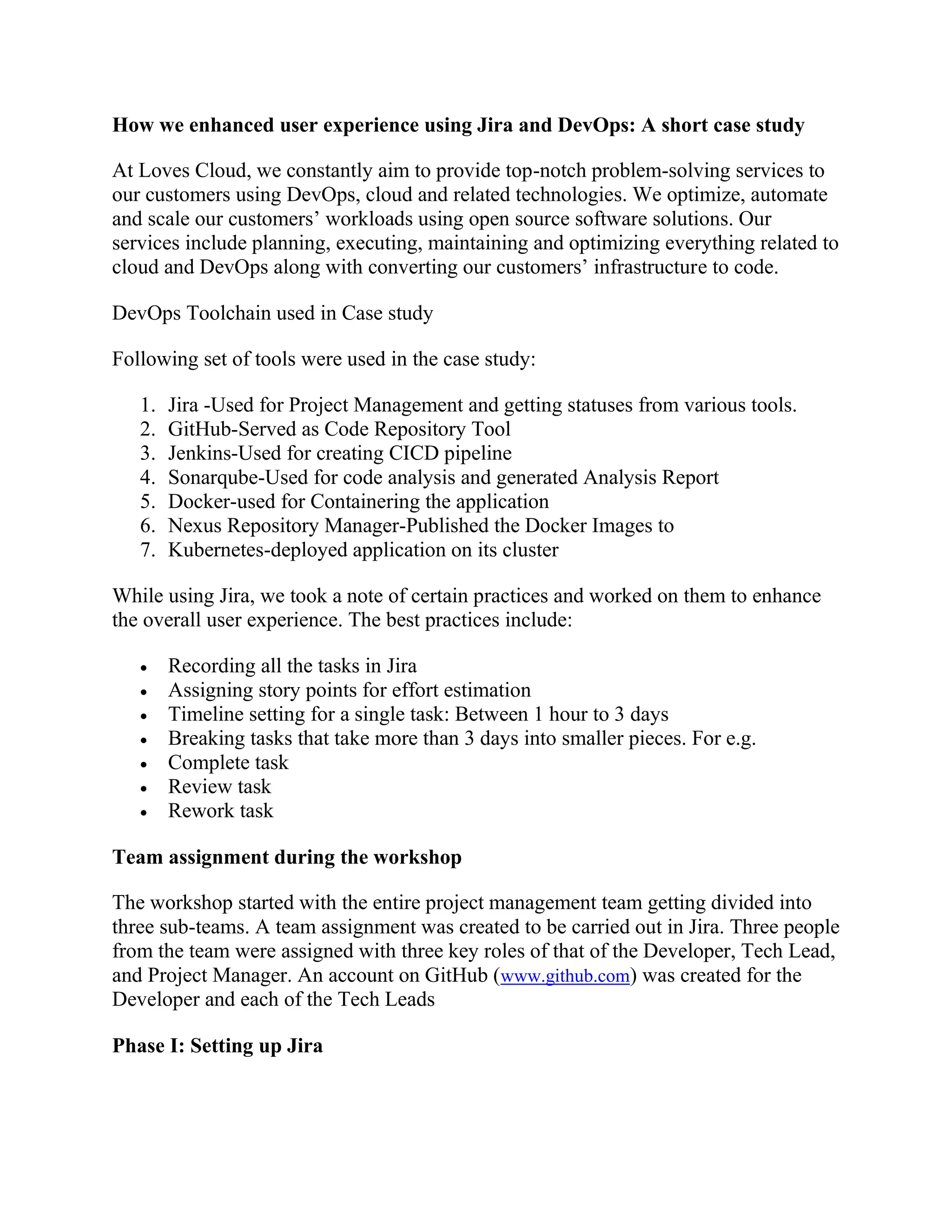 Jira for DevOps - Loves Cloud | PDF