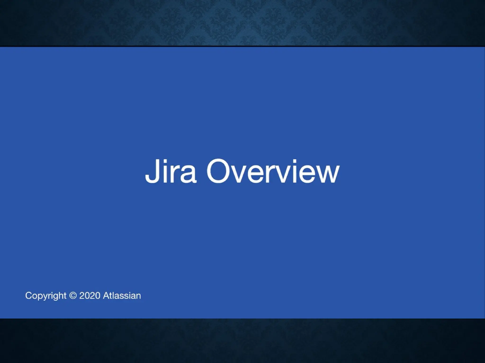 Jira Overview_presentation_simple_pres.ppt | Computer Software and Applications | Computing