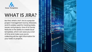Streamline Your Workflow with Custom Jira Ticket Templates | PDF
