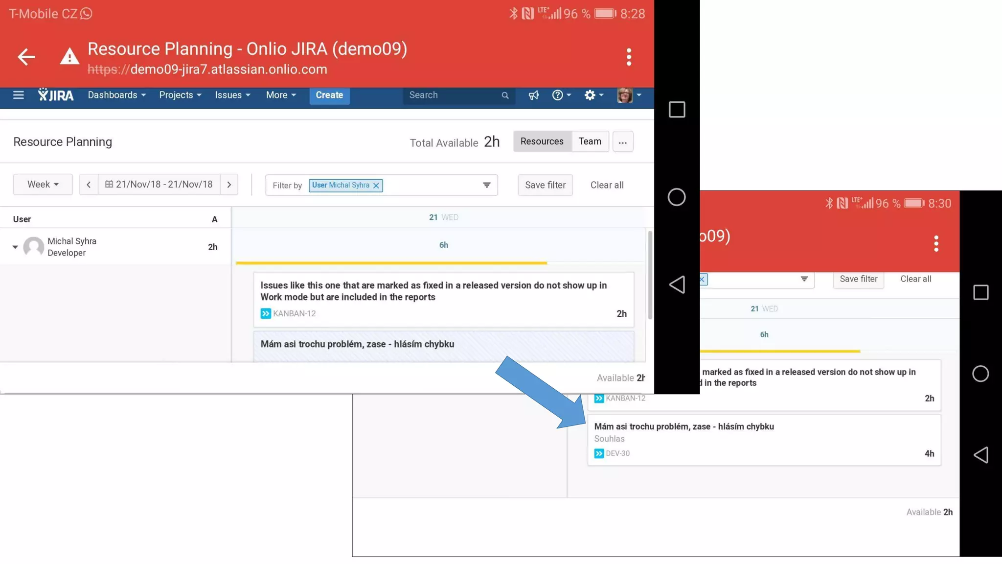 Jira Activity Timeline a Tempo Planner | PPT