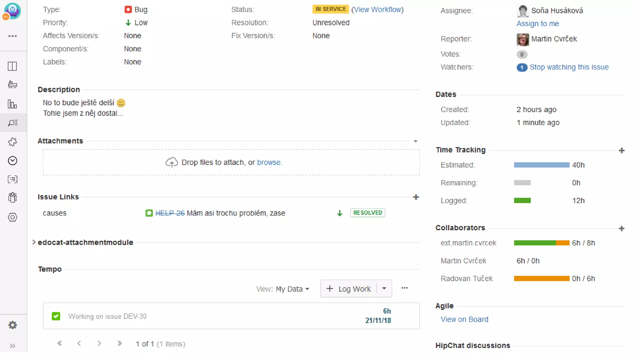 Jira Activity Timeline a Tempo Planner | PPT