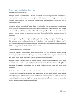 JIREENYA SALPHAA FI GAMMACHUU QABU JIRAACHUU | PDF