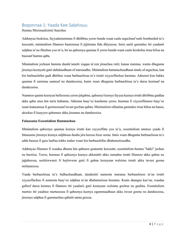 JIREENYA SALPHAA FI GAMMACHUU QABU JIRAACHUU | PDF