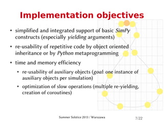ETOS discrete event simulation framework focused on easier team ...