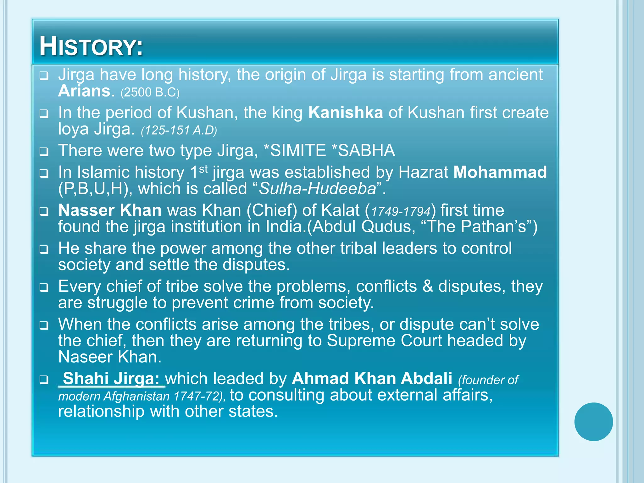Jirga - A traditional mechanism of Dispute settlement in Afghanistan ...