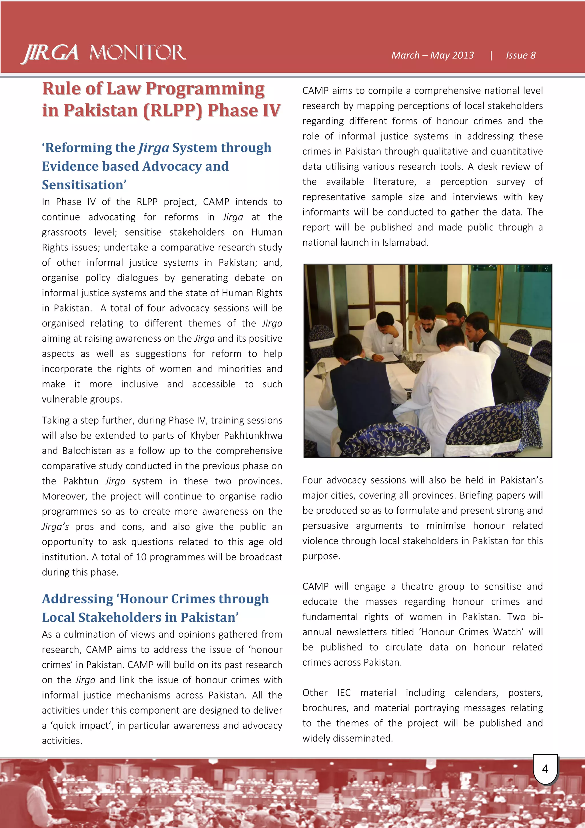 Jirga Monitor #8 (May 2013, English) | PDF