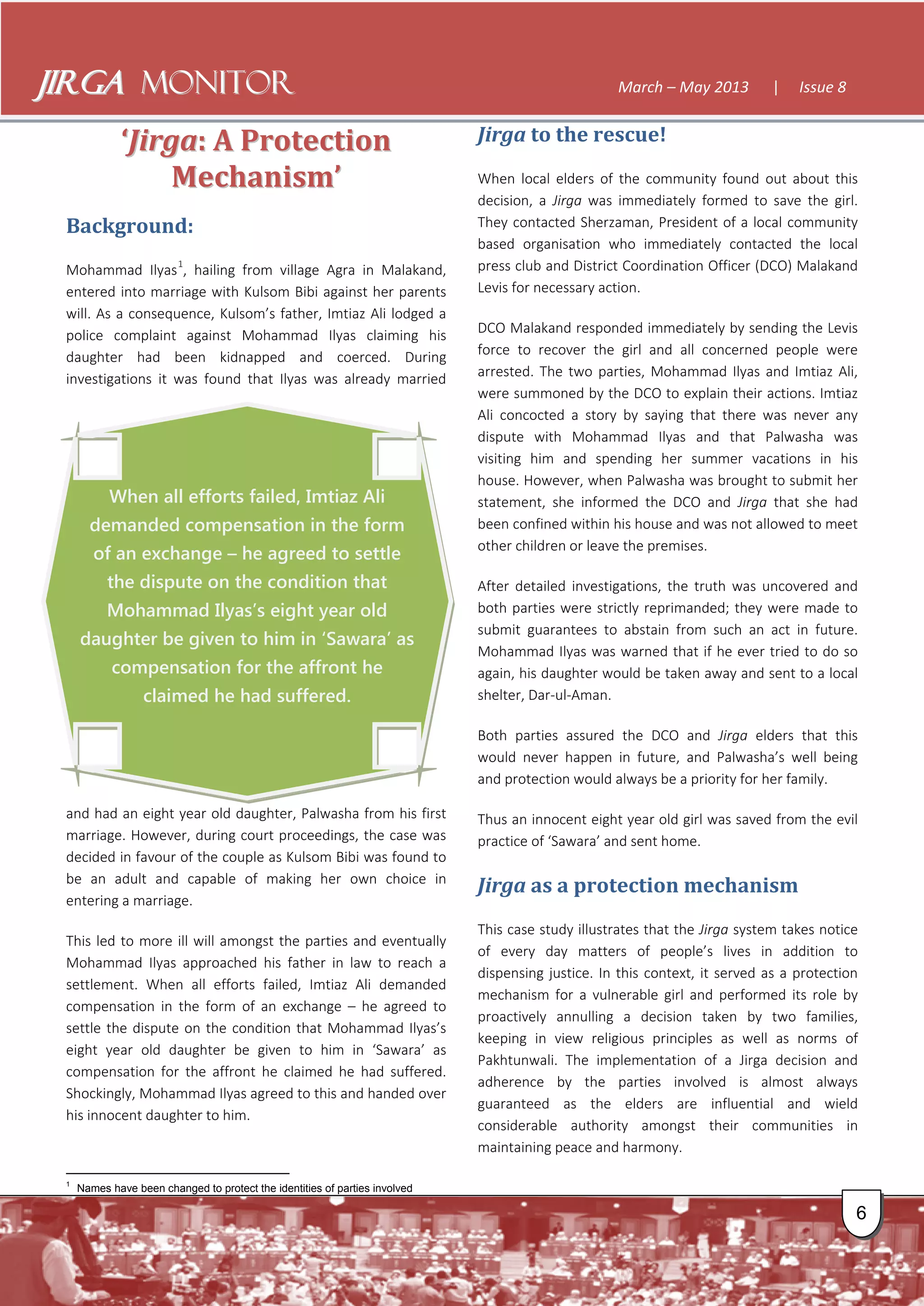 Jirga Monitor #8 (May 2013, English) | PDF